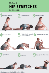 Top 9 Stretches for Hip Flexibility With Follow-Along Yoga Routine