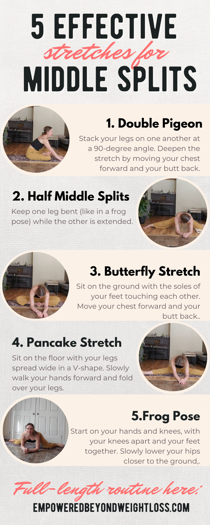 5 Efficient Stretches for Middle Splits (With Proven Tips)